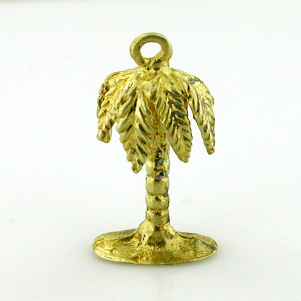 Palm Tree 14K Gold Charm