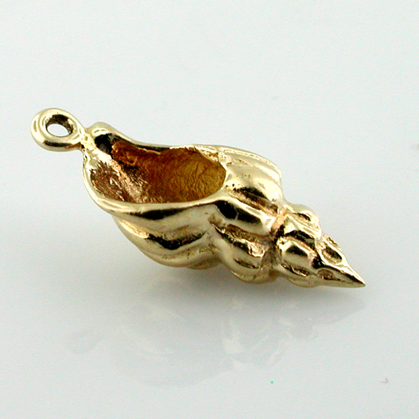 Conch Sea Shell 14K Gold Charm
