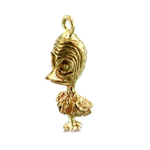 Worry Bird 14K Gold Charm