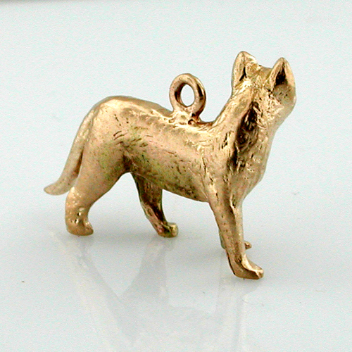 House Cat 14k Gold Charm