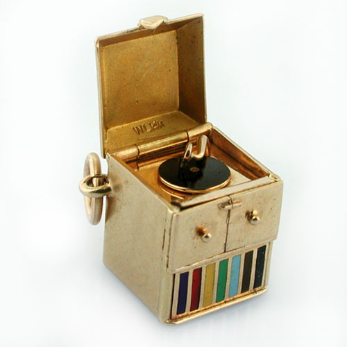 1950's Record Player Victrola Phonograph Stanhope Viewer Vintage 14k ...